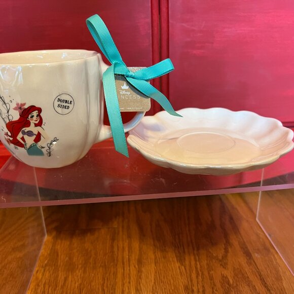 Rae Dunn | Dining | Nwt Rae Dunn Disney Ariel Cup And Scalloped Saucer ...